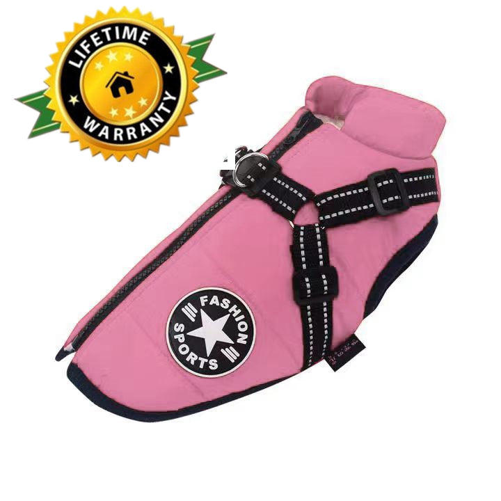 Pawbibi Sport™ - Waterproof Jacket Harness - Pink – PAWBIBI